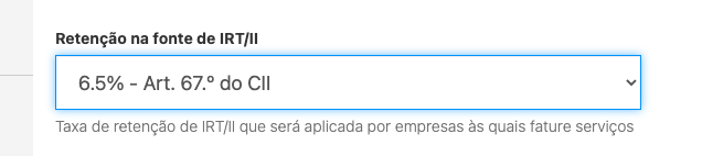 Retenção na Fonte - Angola - Cegid Vendus